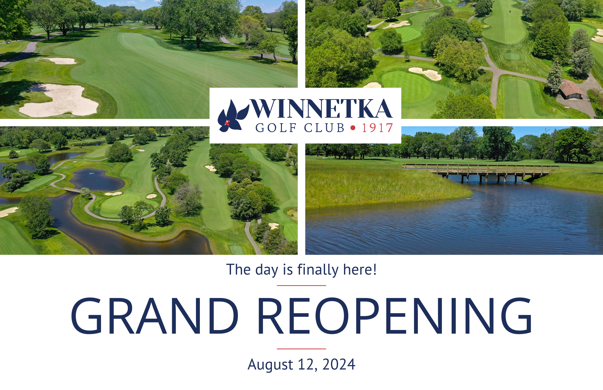 Grand Reopening - Winnetka Park District Residents - Winnetka Golf Club